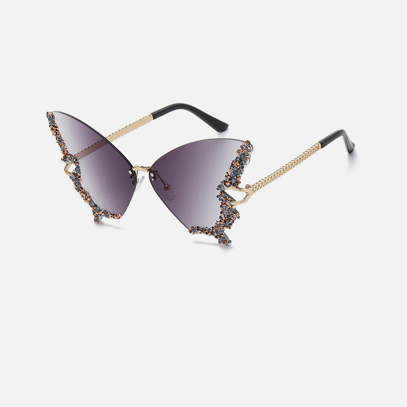 Butterfly Sunglasses Big Shaped Frame Pink Blue Design Glasses