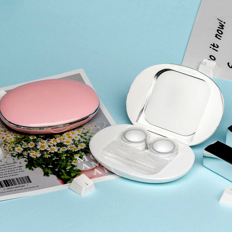 Compact Contact Lens Case Kawaii Fun Leak Proof Large Case