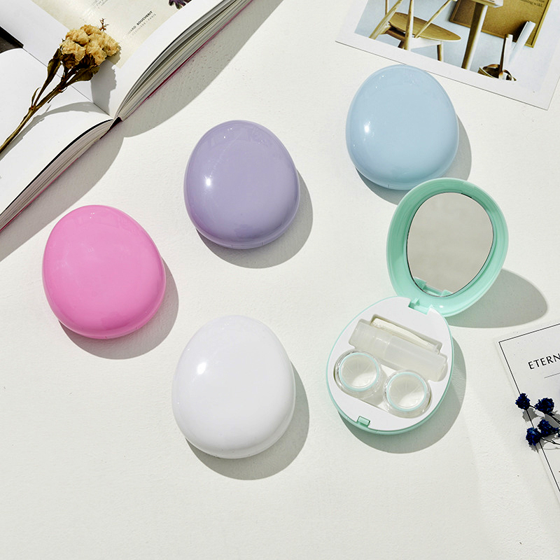 Contact Lens Box Cute Eye Display Purple Case Storage Holder
